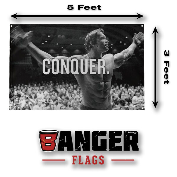 Arnold Conquer Flag | Banger Flags
